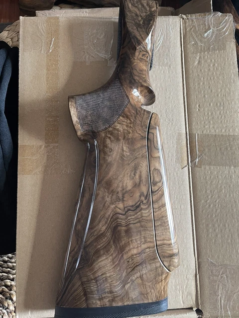 PREMIUM EXHIBITION TURKISH Walnut Burl Krieghoff K80 Stock With Roll ...