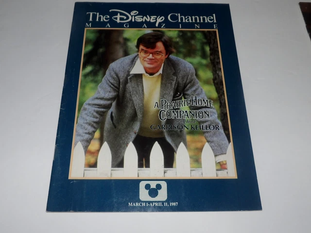 THE DISNEY CHANNEL Magazine - March-April 1987 - Prairie Home Companion ...