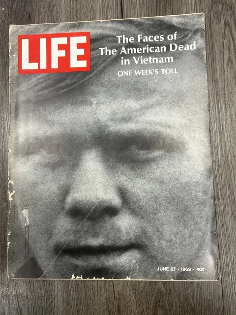 LIFE MAGAZINE JUNE 27, 1969 The Faces Of The American Dead Viet Nam ...