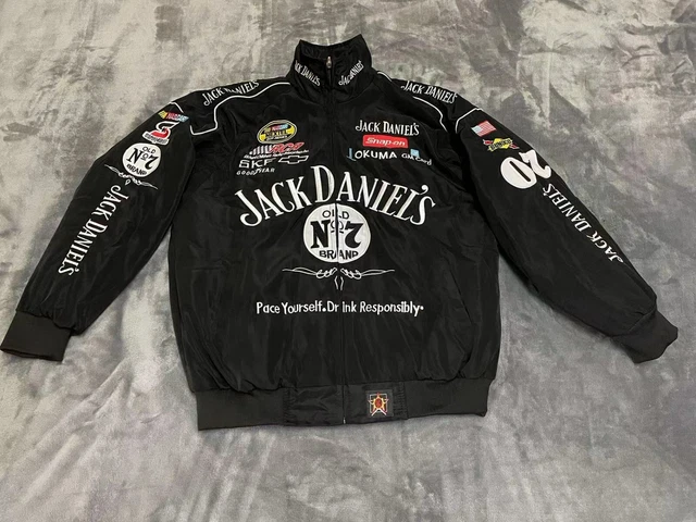 ADULT F1 RACING Jacket Vintage, Jack Daniels Jacket ,Ebroidered Cotton ...
