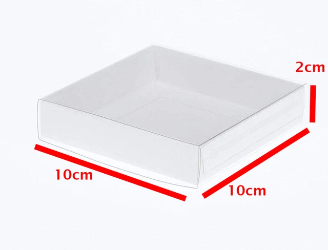 150 SQUARE 10CM White Invitation Bomboniere Box Wedding Anniversary ...