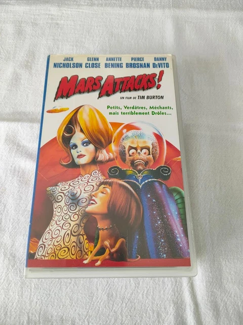 VHS MARS ATTACKS ! de Tim Burton avec Jack Nicholson Glenn Close EUR 5 ...