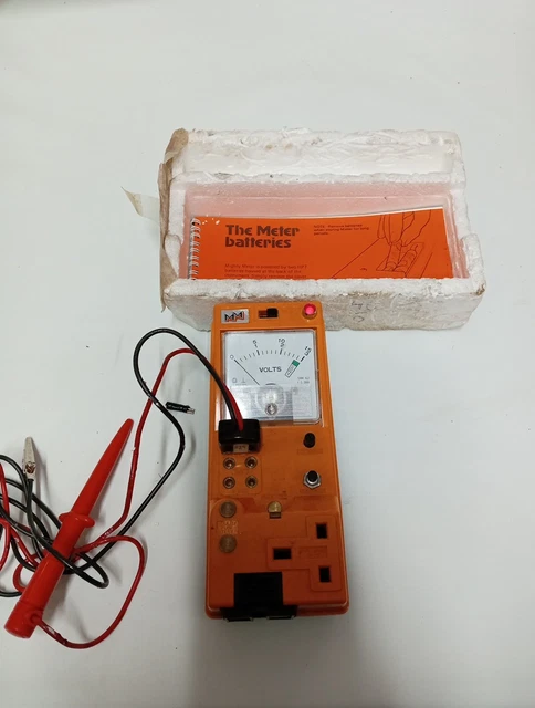 VINTAGE THE MIGHTY METER Domestic, hand held Electrical test Meter £15. ...