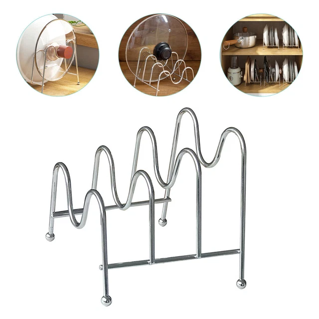 PORTE-COUVERCLES POUR DE Casseroles Maniques Cuisine Marmite Étendoir ...