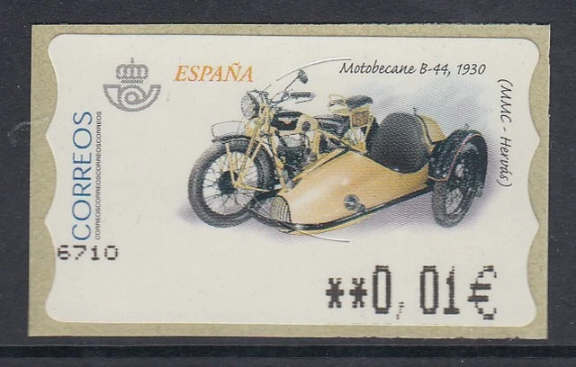 SPANIEN ATM MOTORRAD Motobécane B-44 Wert in € 5-stellig schmal Mi.-Nr ...