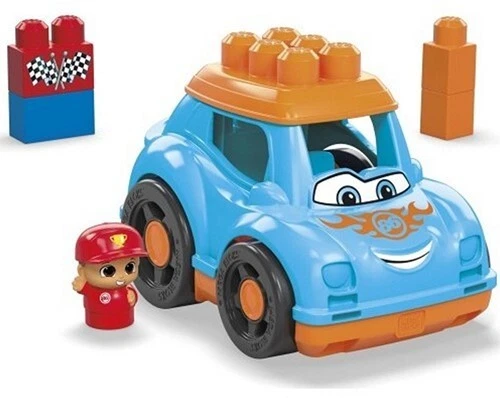 MEGA BLOKS BLOCK Buddies Ricky Race Car 17x24cm - S-284 EUR 19,80 ...