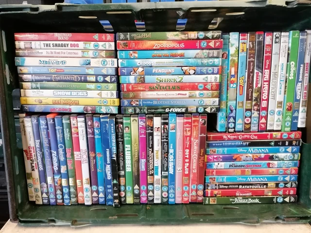 CHILDRENS KIDS FAMILY DVDs Disney Pixar Nickelodeon Dreamworks Lot ...