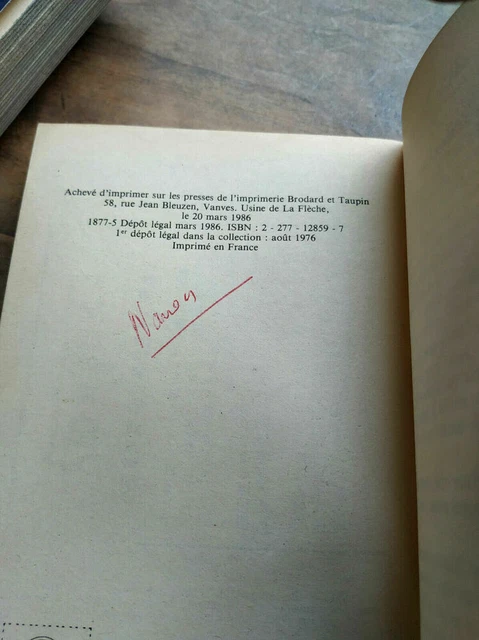 CHOW CHING LIE: Le palanquin des larmes/ J'ai lu 1986 EUR 2,50 ...