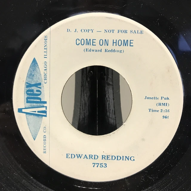 EDWARD REDDING APEX 45 Devoted To Debbie / Come On Home 7753 DJ Copy ...