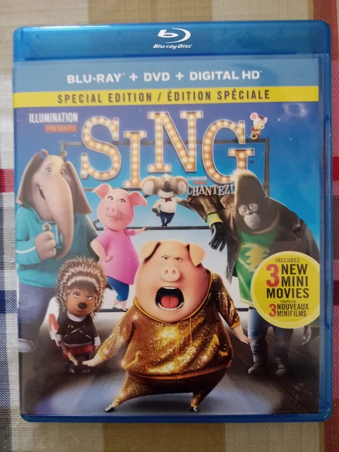 SING SPECIAL EDITION Blu-Ray + Dvd Movie $5.99 - PicClick CA