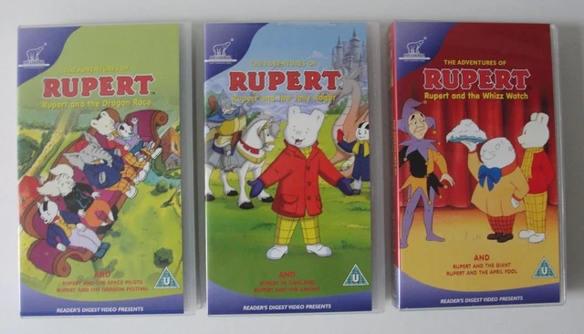 THE ADVENTURES OF RUPERT THE BEAR VHS Video Collection X 3 • £9.99 ...