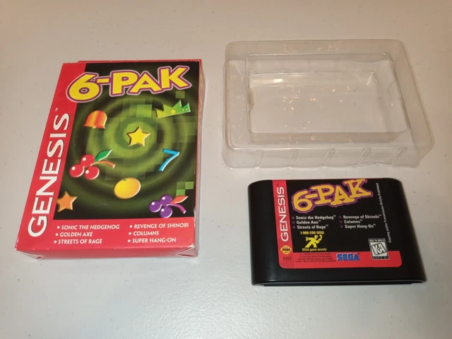 6-PAK - SEGA Genesis sonic shinobi golden axe streets of rage columns £ ...