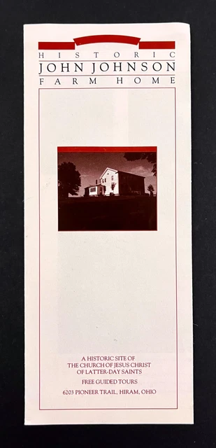 1981 JOHNSON FARM Home Hiram Ohio Mormon Historic Site Vintage Travel ...
