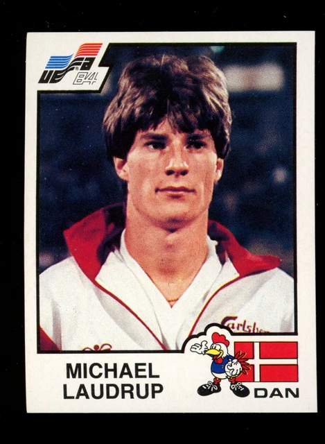 PANINI EURO 84 # 77 Michael Laudrup Good Condition Original Back ...