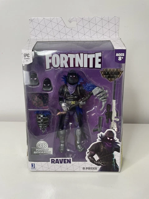 FORTNITE LEGENDARY SERIES Raven 8 Piece Action Figure Epic Games £29.90 ...