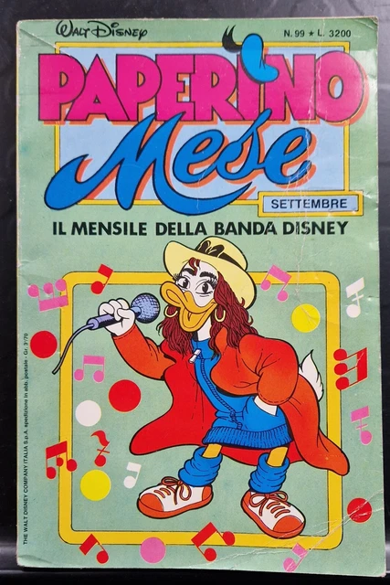 PAPERINO MESE-IL MENSILE Della Banda Disney-N.99-1988-The Walt Disney ...