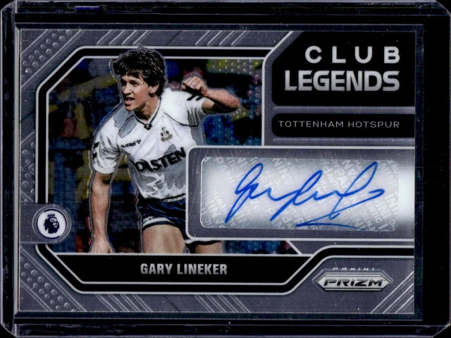 GARY LINEKER AUTO 2021 Panini Prizm Tottenham Hotspur, Inghilterra ...