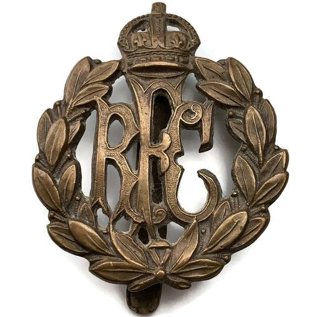 WW1 ROYAL FLYING Corps RFC Great War Cap Badge SLIDER VERSION ...