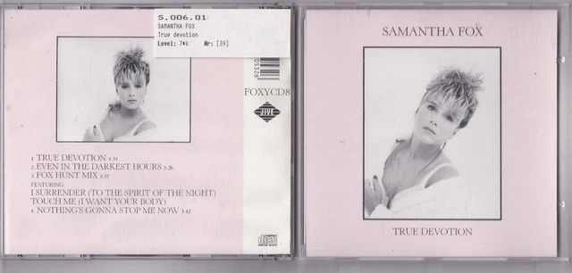 SAMANTHA FOX - True Devotion - Nothing's Gonna Stop Me Now (4 Track ...