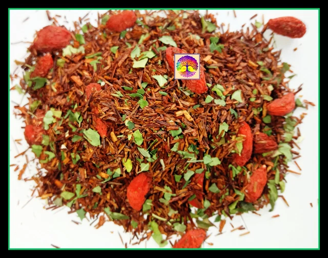 MORINGA GOJI BERRY Rooibos Tea Organic Herbal Herb Dried Loose Leaf ...