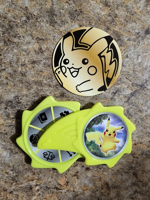 MCDONALDS 2022 POKEMON Card Pikachu Yellow Game Wheel And Coin $1.40 ...