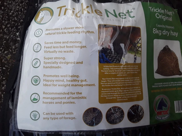 TRICKLE NET ORIGINAL small holed trickle feed net black bnwt £35.00 ...