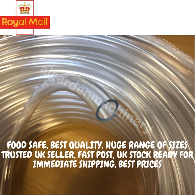PVC TUBE CLEAR Plastic Hose Pipe -Food Grade- Fish Pond Car Aquariums ...