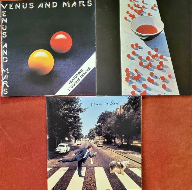 PAUL MCCARTNEY 3 CD LOT McCartney Venus and Mars Paul is Live RARE HTF ...