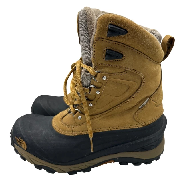 THE NORTH FACE Chilkat II Winter Boots Mens 8.5 Brown Waterproof ...
