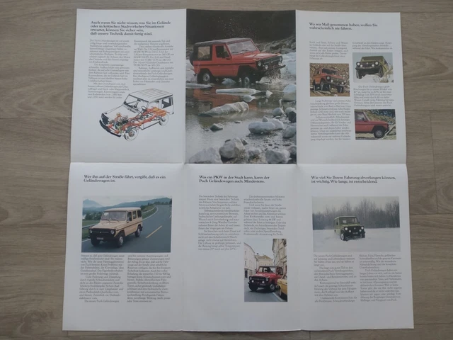 MERCEDES STEYR DAIMLER Puch G 230G 280GE 240GD 300GD Prospekt ca. 1979 EUR 45,99 - PicClick DE