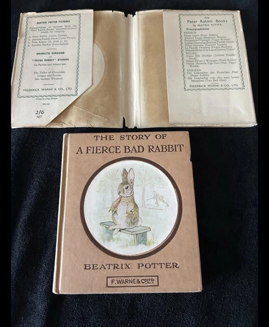 BEATRIX POTTER ‘THE Story Of A Fierce Bad Rabbit’ Early Edition With ...