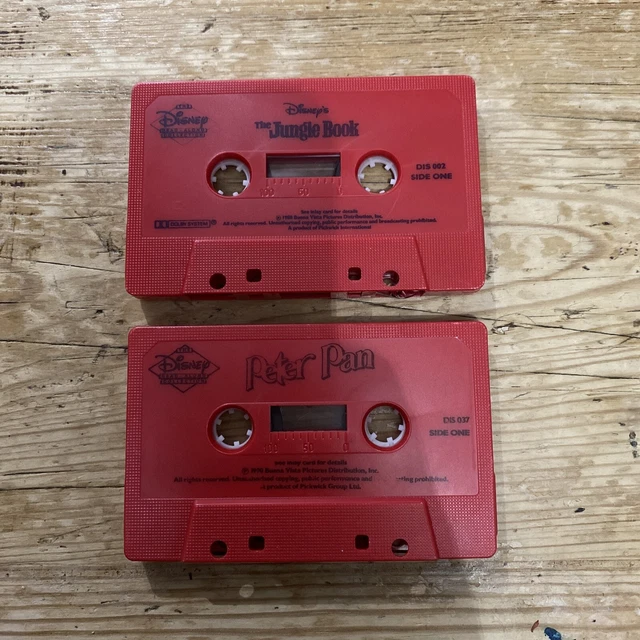 DISNEY READ ALONG Cassette The Jungle Book & Peter Pan £0.99 - PicClick UK