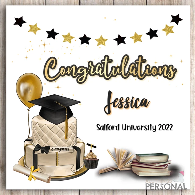 GRADUATION CARD PERSONALISED Congratulations on Your Graduation ...