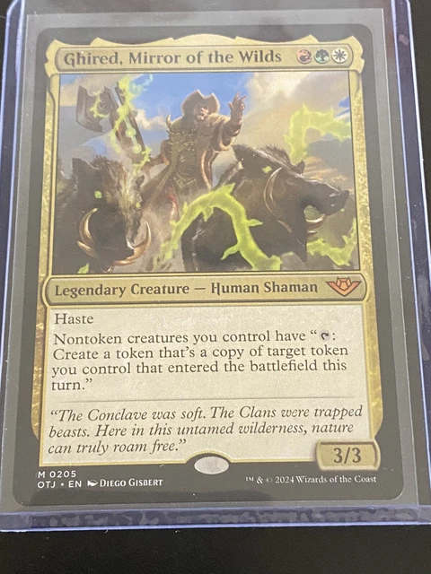 GHIRED, MIRROR OF THE WILDS mtg NM-M Outlaws of Thunder Junction 1 ...