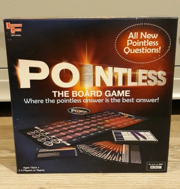 POINTLESS BOARD GAME university games family tv quiz bbc questions £9. ...