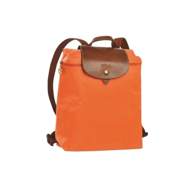 LONGCHAMP LES PLIAGES Sac A Dos Orange Convertible Nylon Backpack EUR 4 ...