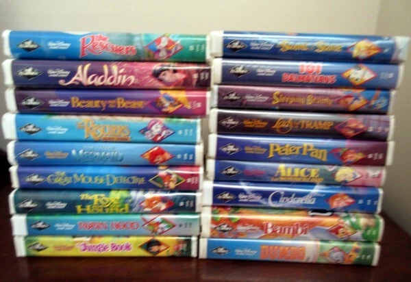 RARE COMPLETE 18 VHS set of Walt Disney Black Diamond Classics, Alice ...