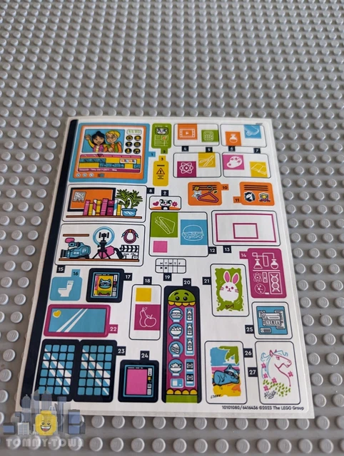 LEGO FRIENDS STICKER SHEET 1 ONLY for set 41731 Heartlake International ...
