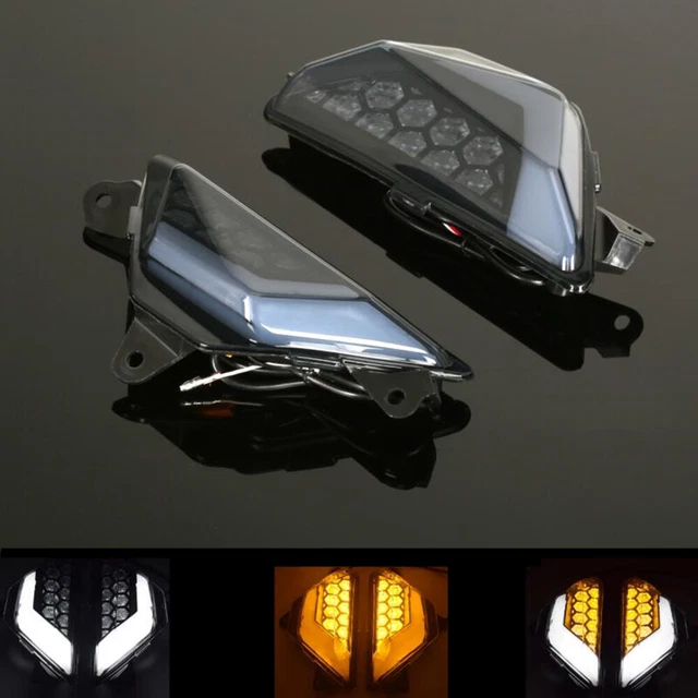FRONT LED TURN Signal Lights Indicator for KAWASAKI NINJA ZX6R 400 250 ...