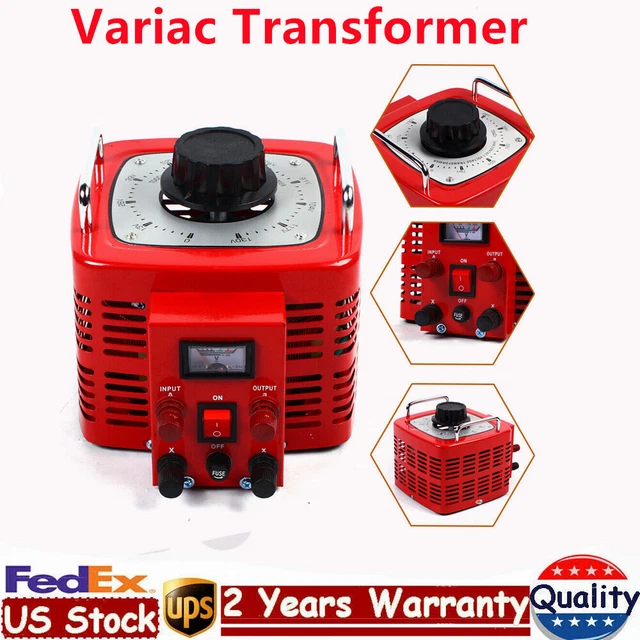 TRANSFORMER VARIAC VARIABLE AC Voltage Regulator Metered 3000w 30Amp ...