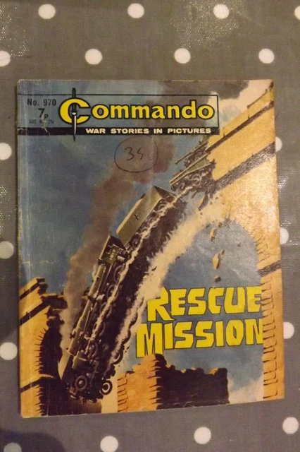 COMMANDO COMIC WAR STORIES IN PICTURES No.970 RESCUE MISSION GN2215 EUR ...