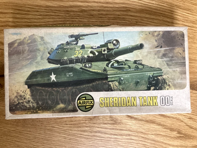 VINTAGE AIFIX OO scale Sheridan Tank model kit, complete, loose parts £ ...