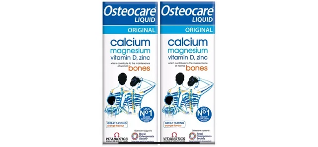 2 X VITABIOTICS Osteocare Liquid Original 200ml Calcium Supplement Bone Health £13.82 - PicClick UK