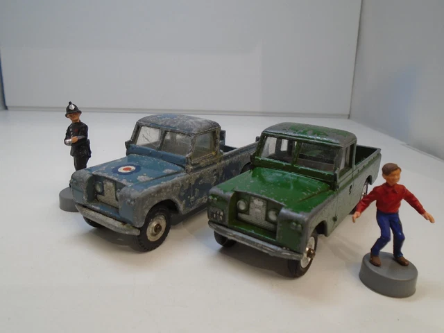 TRIANG SPOT-ON L.W.B. Land Rover, Two, With Original Figures For Repair ...