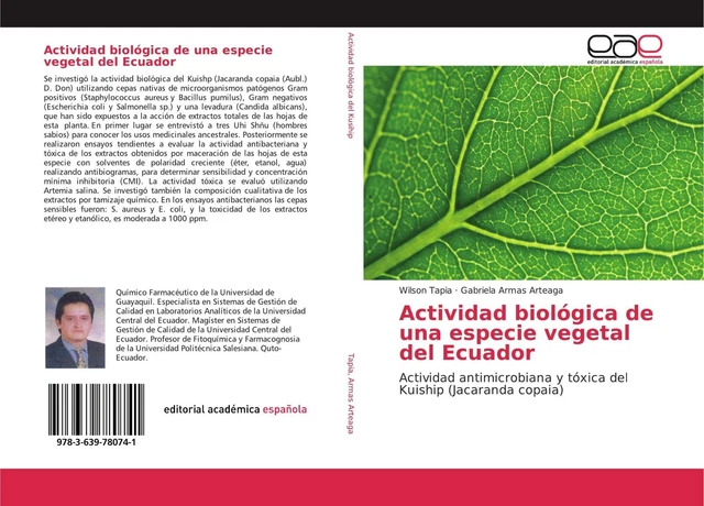 ACTIVIDAD BIOLÓGICA DE una especie vegetal del Ecuador | Wilson Tapia ...