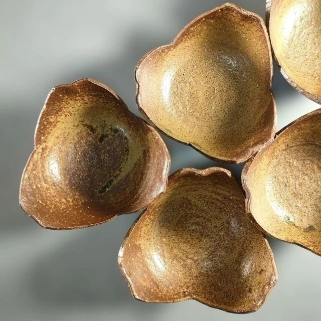 RAKUZAN KILN NAGAOKA Juemon Set of 5 Warizansho Mukaizuke Dishes w ...