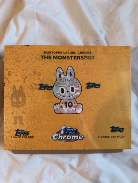 TOPPS 2025 LABUBU Chrome 10th Anniversary - Hobby Box Sealed In Hand £ ...