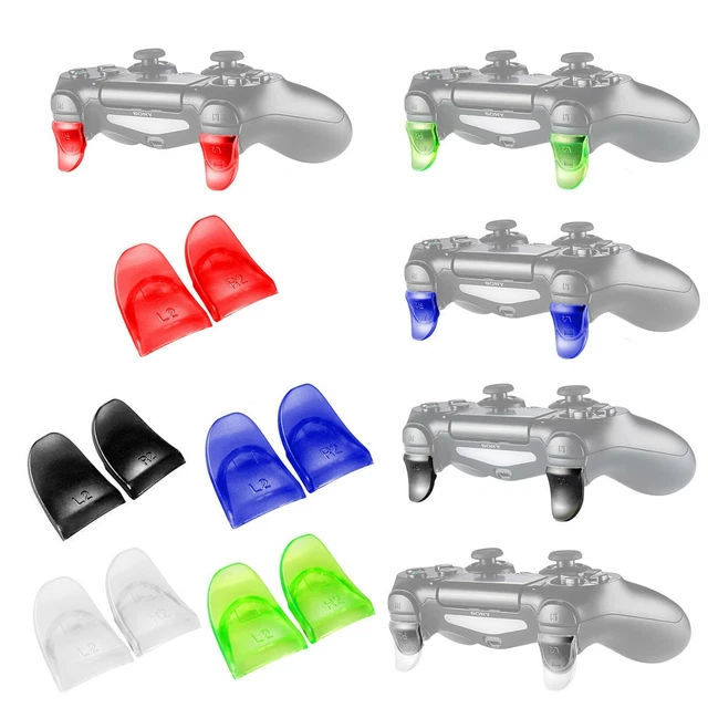 PS4 L2 R2 Trigger Button Extenders Grips PS4 Dualshock V2 Pro, Slim ...