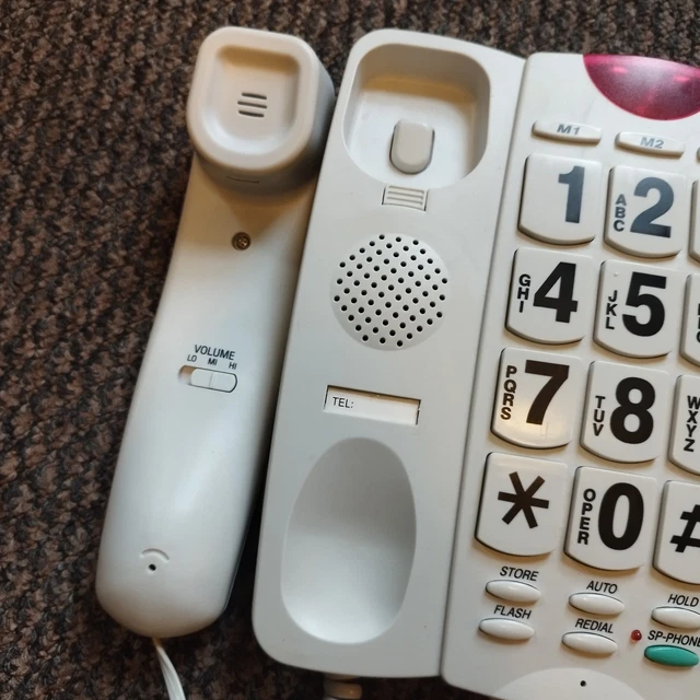 VINTAGE RETRO 80S 90s home push button corded telephone. Hyundai ...