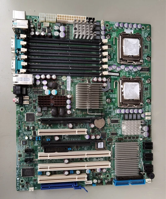 SUPERMICRO X7DAL-E MOTHERBOARD Intel 5000X Esb2 Lga 771 2 Xeon Atx Ddr2 ...